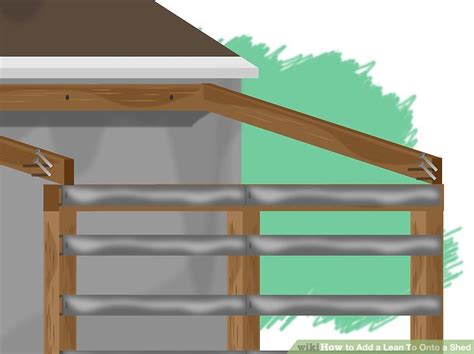 6 Ways To Add A Lean To Onto A Shed WikiHow