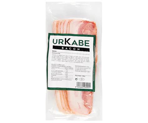 Urkabe Bacon Ahumado Cortado En Finas Lonchas G