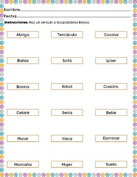 Palabras agudas llanas y esdrújulas by La maestra te ayuda TPT