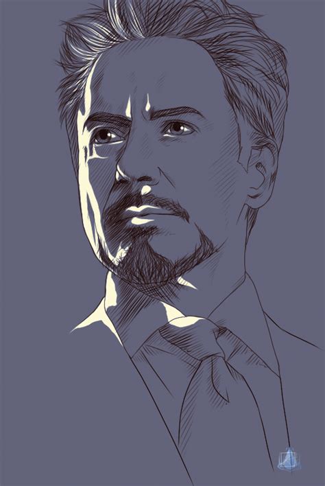 RDJ Iron Man Sketch By InvisibleRainArt On DeviantArt