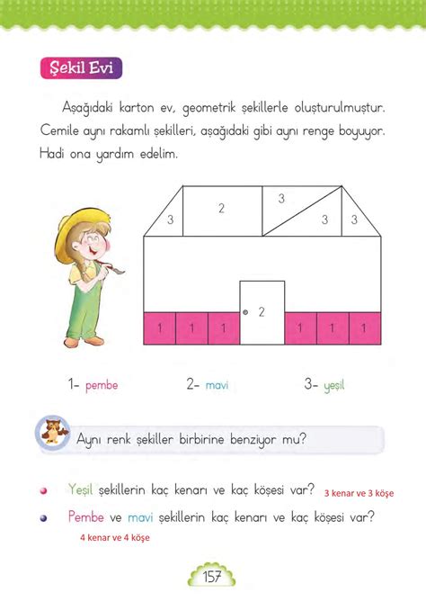 1 Sınıf Matematik MHG Yayınları Sayfa 157 Cevapları