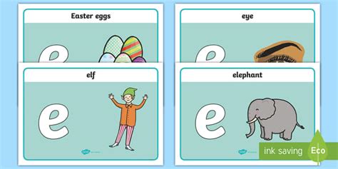 Initial E Sound Modelling Dough Mats Professor Feito