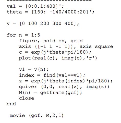 solved consider the following matlab code 1 what do