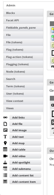 How To Re Enable Standard Page Manager Add Content Pane Options