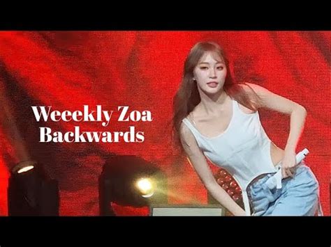 Wu Backwards Weeekly Zoa Fancam Youtube