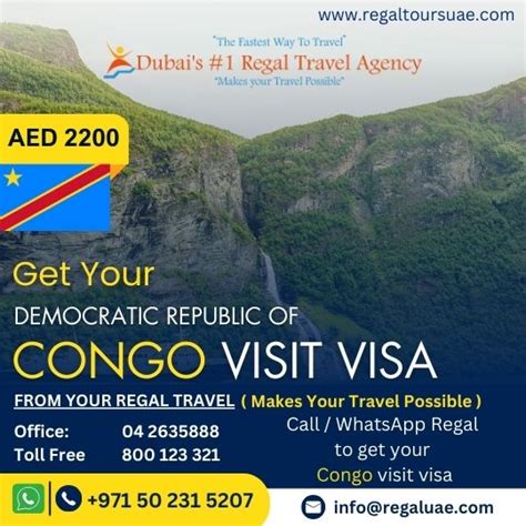 DR Congo Visa From Dubai For UAE Residents Regal Tours