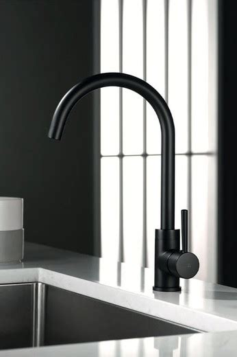 Grifería monomando Lyon negro Ref GCE002 NG Imex Grifos de cocina