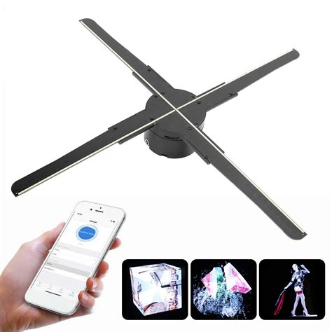 Projetor Hologr Fico Display Fan Holograma Publicidade Proje O Player
