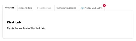 tabs with vue tab prefix and suffix prefixes