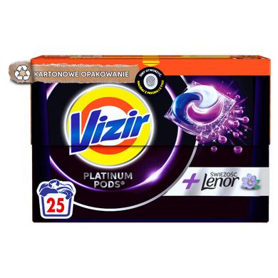 Vizir Platinum PODS kapsułki do prania do ciemnych ubrań 25 prań