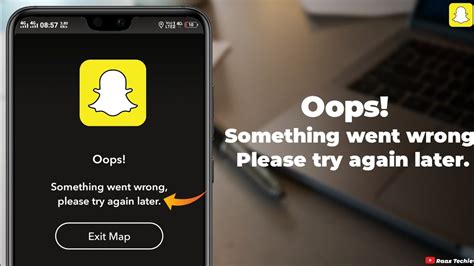 Snapchat Oops Something Went Wrong Please Try Again Later Problem