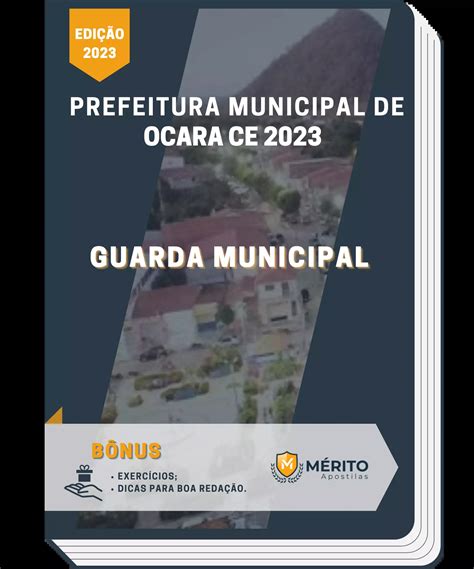 Apostila Guarda Municipal Prefeitura De Ocara Ce M Rito Apostilas