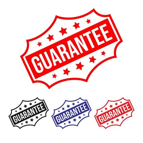 Premium Vector Guarantee Rubber Stamp Design Vector Illustration