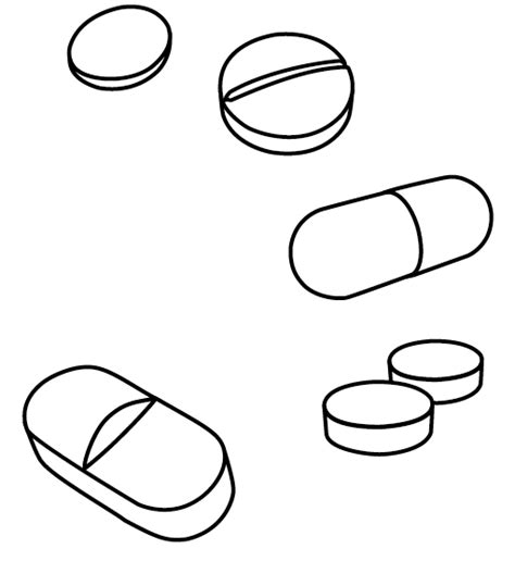 Pill Box Coloring Pages