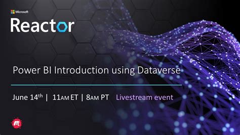 Power Bi Introduction Using Dataverse Youtube