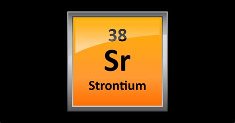 Strontium Element Symbol Periodic Table Strontium Sticker Teepublic
