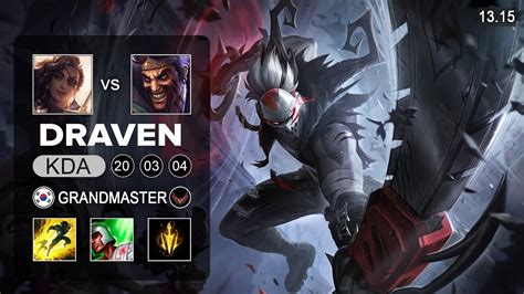 Draven Vs Samira Adc Kr Grandmaster Patch Season Youtube