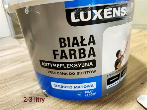 Farba luxens biała antyrefleksyjna głęboko matowa Gdańsk Kup teraz