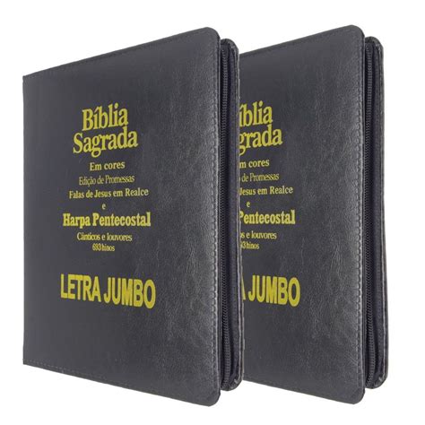 B Blia Sagrada Letra Jumbo Promessas Preta Z Per Cpp Gospel