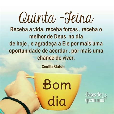 Bom Dia Quinta Feira Linda Imagens Belas Mensagens E Gifs