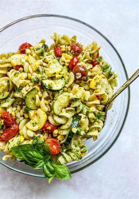 Pesto Pasta Salad Recipe This Healthy Table