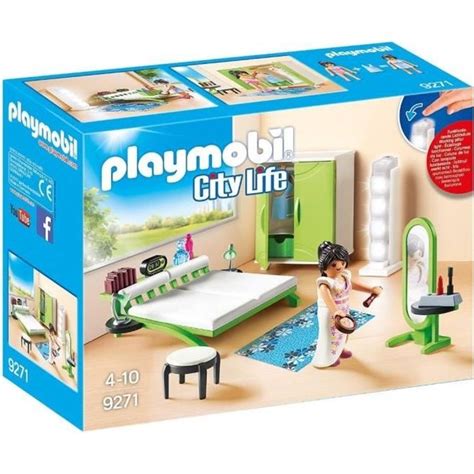 PLAYMOBIL 9271 City Life La Maison Moderne Chambre Avec Espace