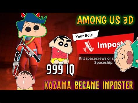KAZAMA BECAME IMPOSTER IN SUPER SUS SHINCHAN AND HIS FREINDS PLAY