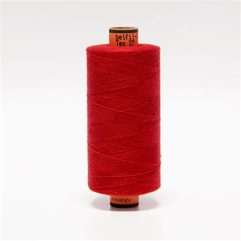 Bobine fil à coudre 1000m tout tissus Amann Belfil Rouge FUS504