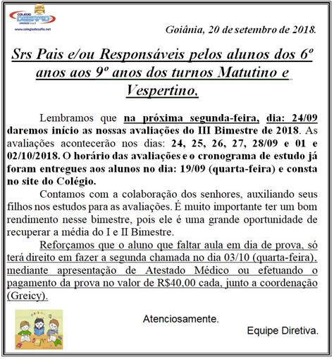 Avaliações do 3º Bimestre 1º ao 9º Ensino Fundamental Colégio Desafio