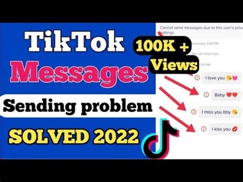 TikTok Message Problem Solved Fix TikTok Message Problem How To