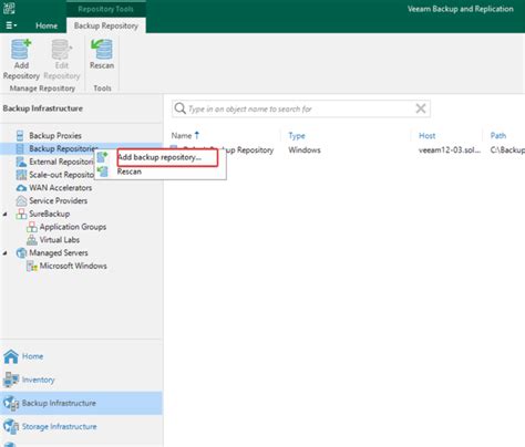 Create An Object Backup Repository In Veeam For The Capacity Tier