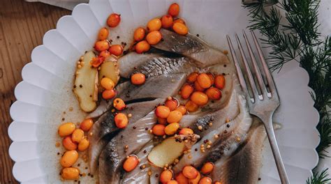 Sill med havtorn och senapsfrön recept Allt om Mat