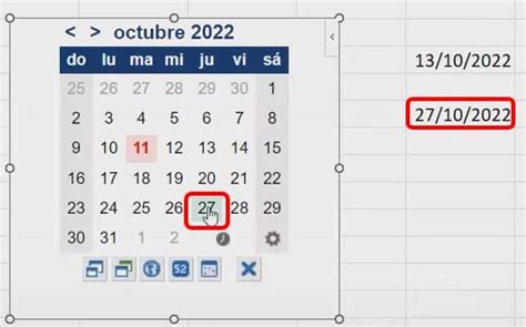 Insertar Calendario Flotante En Excel