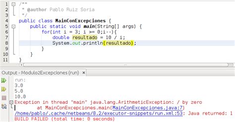 excepciones en java netbeans ejemplos ejemplos com mx