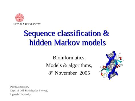 ppt sequence classification and hidden markov models dokumen tips
