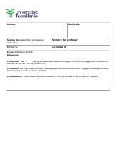 ACTIVIDAD 6 ETICA PROFESIONAL Y CIUDADANIA docx Matrícula Nombre