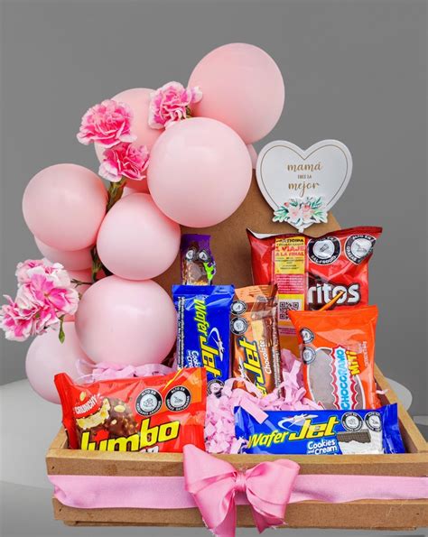 Ancheta con globos para mujer Regalos amor y amistad Regalos fáciles