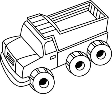 Coloriage Coloriages véhicule Camion 01 10 Doigts