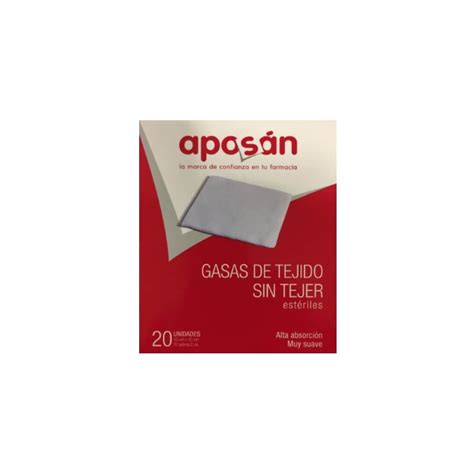 Comprar Aposan Gasa Estéril Tejido Sin Tejer 10Cmx10Cm 20 Gasas 2Ud