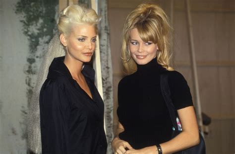 Nadja Auermann Claudia Schiffer At Chanel Haute Nadja Auermann