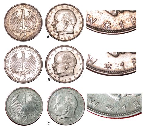 2 Deutsche Mark Max Planck Bundesrepublik Deutschland Numista