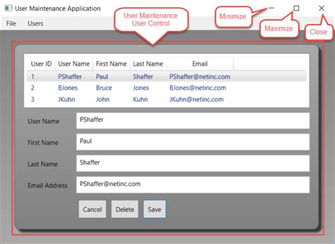 Create A Title Bar For User Controls