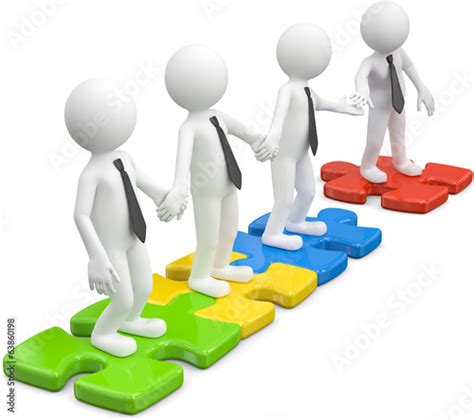 Teamwork Zusammenhalt Puzzle Buy This Stock Illustration And Explore