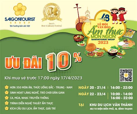 MỞ BÁN VÉ LỄ HỘI ẨM THỰC MÓN NGON SAIGONTOURIST GROUP 2023