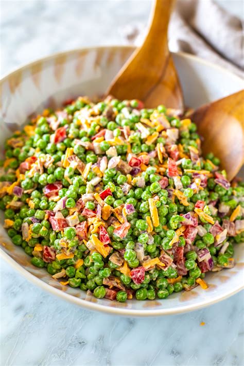 The Best Creamy Pea Salad The Girl On Bloor