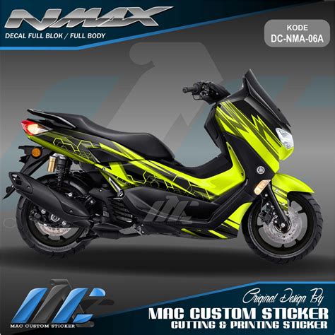 Jual DECAL NMAX NEW STIKER FULL BLOK NMAX 2020 2021 2022 DC NMA 06