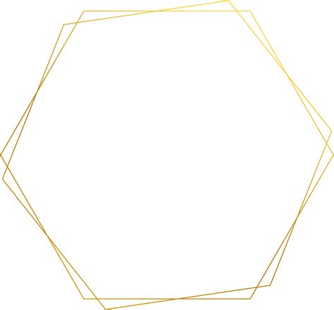 borda de moldura de ouro geométrica de casamento de luxo 11998064 PNG