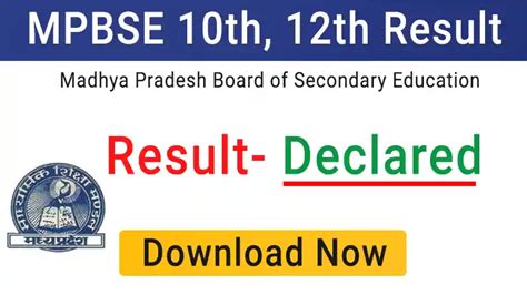 MP Board Result 2023 10th And 12th Class At Mpbse Nic In