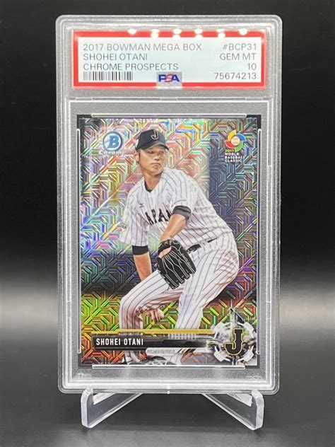 PSA10 2017 Bowman Chrome Mega Box BCP31 Shohei Ohtani WBC RC Rookie
