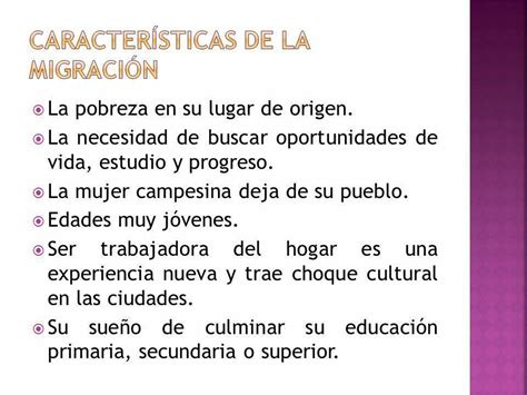 5 características de Migración Brainly lat